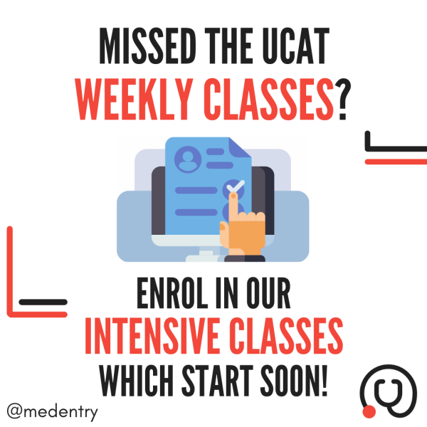 MedEntry | UCAT Intensive Classes Starting Soon!