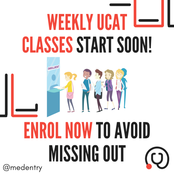MedEntry | UCAT Weekly Classes Starting Soon!